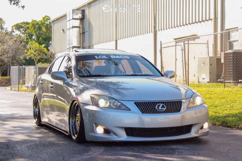 2010 Lexus IS250 with 18x9.5 30 Aodhan Ds03 and 215/40R18 Achilles Atr ...