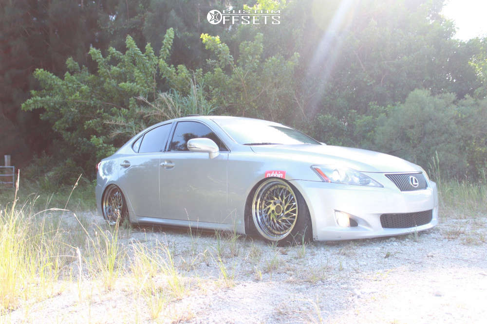 2010 Lexus IS250 with 18x9.5 30 Aodhan Ds03 and 215/40R18 Achilles Atr ...