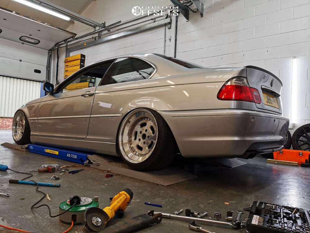 2001 BMW 325Ci with 18x9 20 Carline CM2 and 235/35R18 Nankang NS-20 and ...