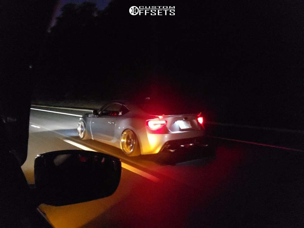 2016 Subaru BRZ with 18x9.5 35 Aodhan DS02 and 215/35R18 Achilles Atr Sport and Coilovers ...