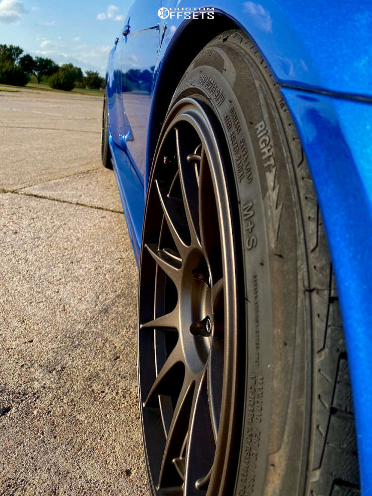 2015 Mitsubishi Lancer with 18x9.5 15 ESR Sr13 and 245/40R18 Toyo Tires ...