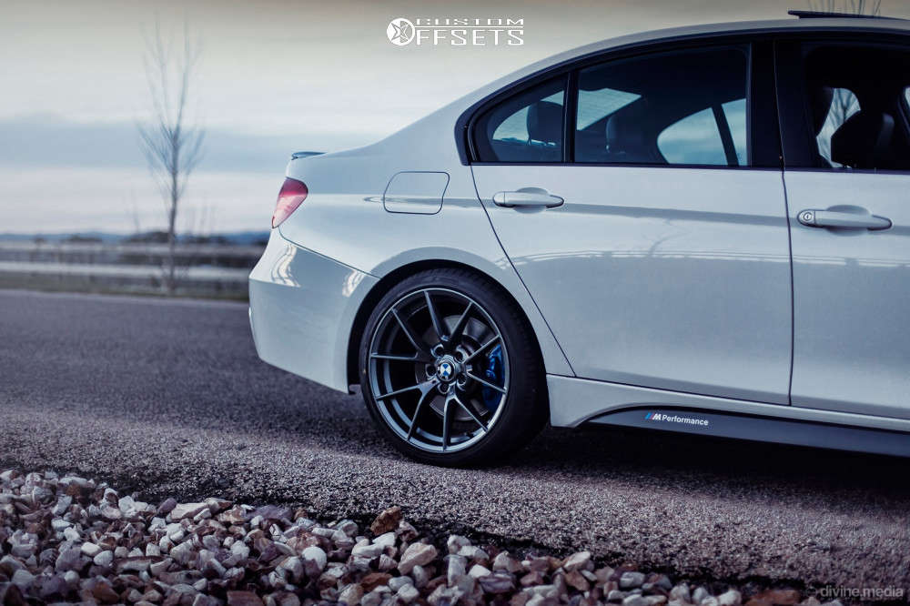 2012 BMW 328i with 19x9.5 29 OEM Wheels Style 763 and 235/35R19 ...