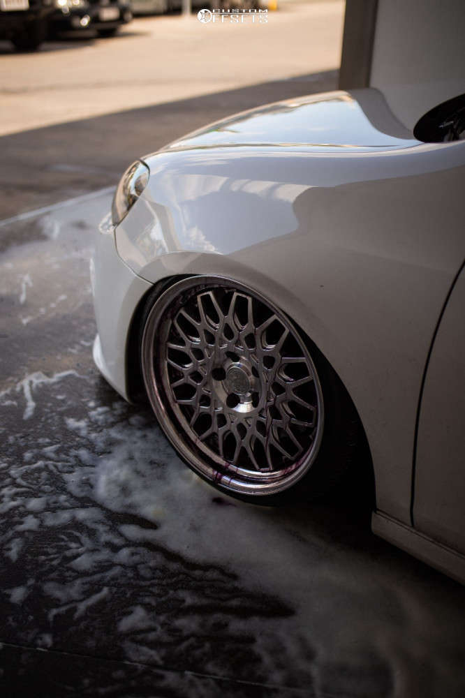 2012 Volkswagen Golf R with 18x9.5 25 Work Seeker Cx and 215/35R18 Nankang NS-20 and Air ...