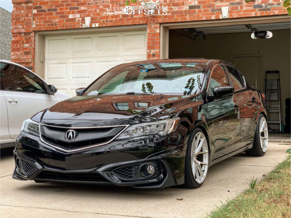 2016 Acura ILX with 18x9 30 Aodhan Ls007 and 225 35R18 Antares Ingens A1 and Coilovers Custom Offsets