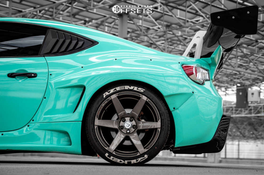 2016 Scion FR-S with 18x9.5 15 Cosmis Racing S1 and 265/35R18 Falken ...