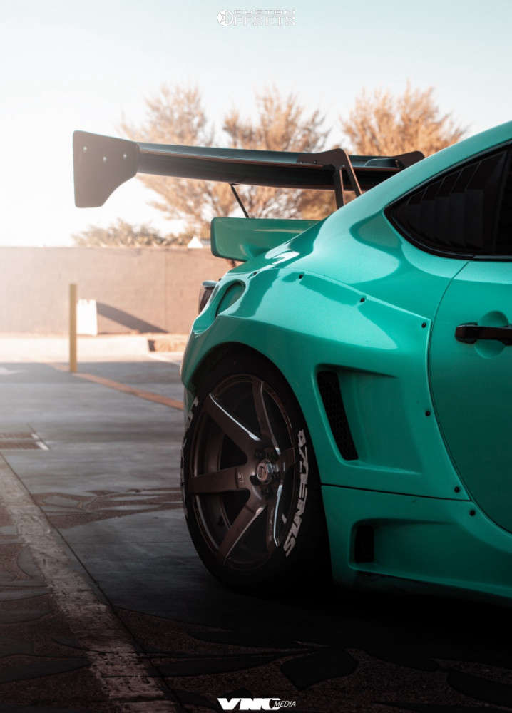 2016 Scion FR-S with 18x9.5 15 Cosmis Racing S1 and 265/35R18 Falken ...