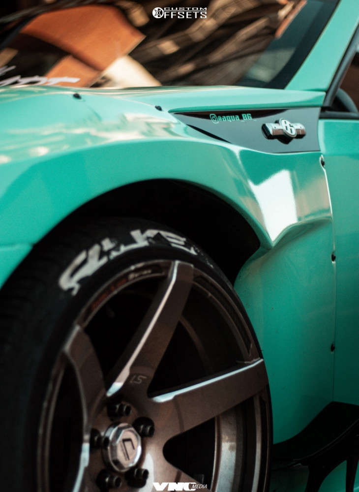 2016 Scion FR-S with 18x9.5 15 Cosmis Racing S1 and 265/35R18 Falken ...