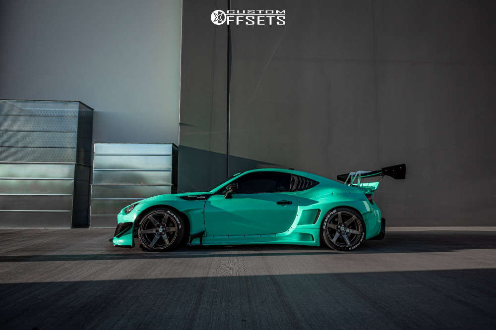 2016 Scion FR-S with 18x9.5 15 Cosmis Racing S1 and 265/35R18 Falken ...