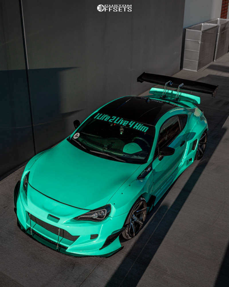 2016 Scion FR-S with 18x9.5 15 Cosmis Racing S1 and 265/35R18 Falken ...