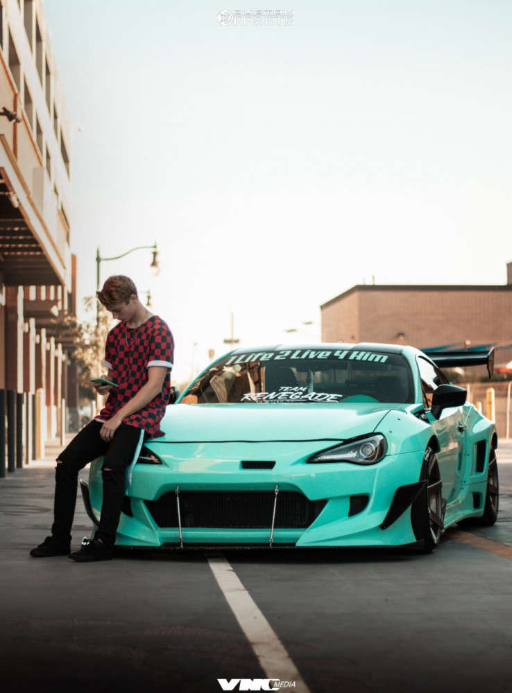 2016 Scion FR-S with 18x9.5 15 Cosmis Racing S1 and 265/35R18 Falken ...