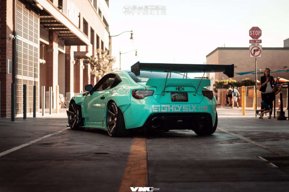 2016 Scion FR-S with 18x9.5 15 Cosmis Racing S1 and 265/35R18 Falken ...