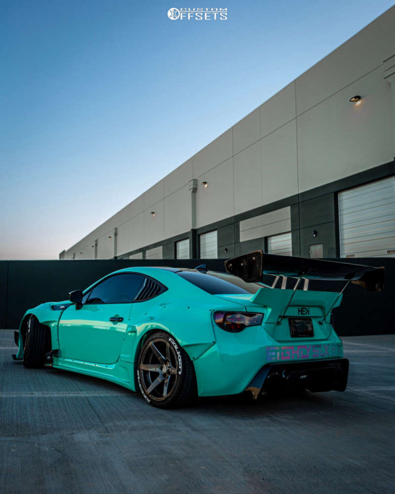 2016 Scion FR-S with 18x9.5 15 Cosmis Racing S1 and 265/35R18 Falken ...