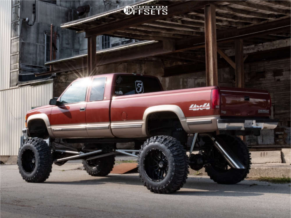 1998 Chevrolet K2500 with 22x14 -76 Anthem Off-Road Equalizer and 42/13 ...