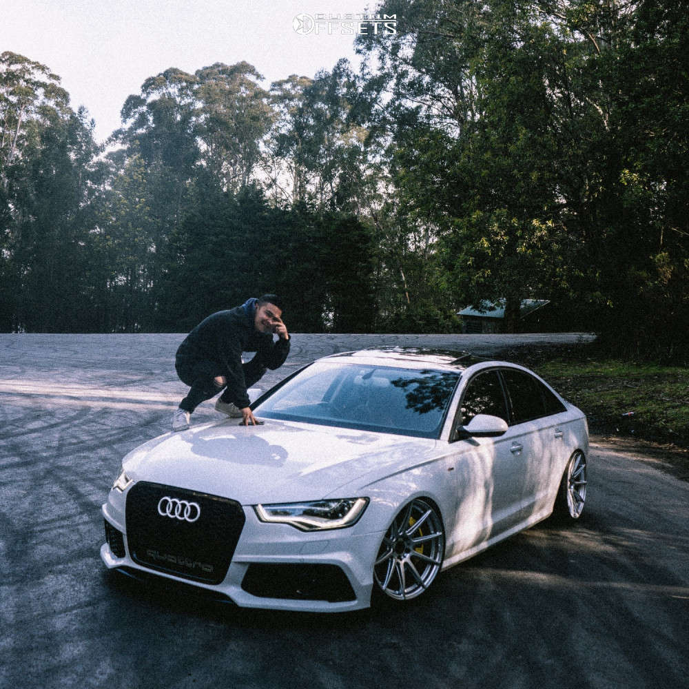 2013 Audi A6 Quattro with 20x10 45 Niche Essen and 255/30R20 Hankook ...