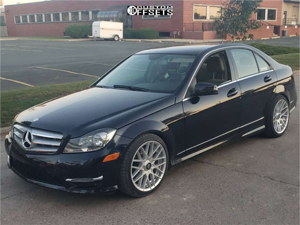 2013 Mercedes-Benz C300 with 18x8.5 35 Rotiform Rse and 225/40R18 ...