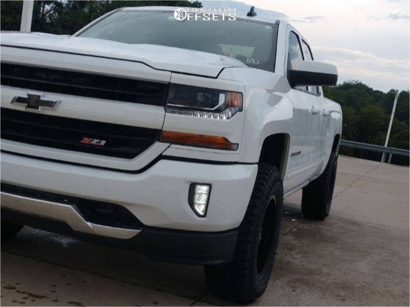 2016 Chevrolet Silverado 1500 with 18x9 -12 Panther Offroad 580 and 275 ...