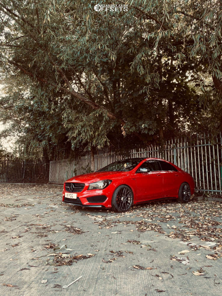 2014 Mercedes-Benz CLA250 with 19x8.5 35 Rotiform Rse and 225/35R19 ...