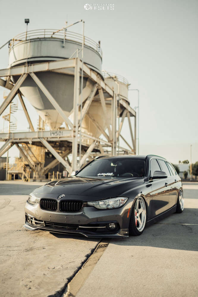 2017 BMW 330i XDrive with 18x9 12 Kansei Knp and 215/40R18 Kumho Ecsta ...