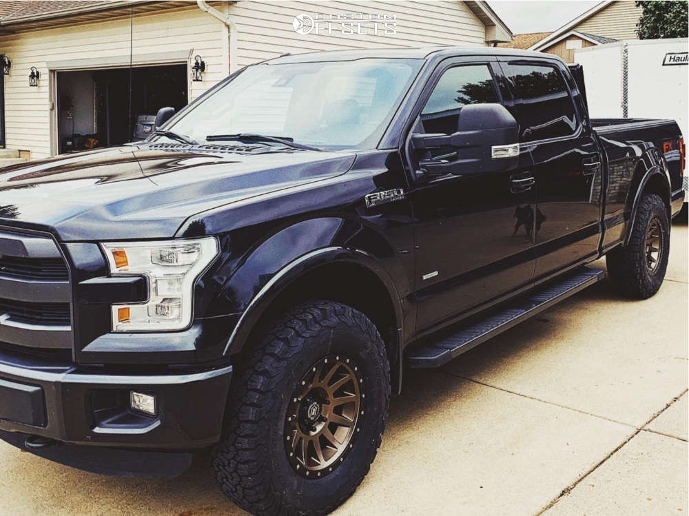 2015 Ford F-150 with 17x8.5 6 Icon Alloys Compression and 285/75R17 ...