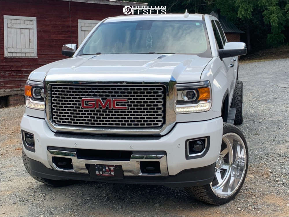 2015 GMC Sierra 2500 HD with 24x12 -40 American Force Independence Ss ...