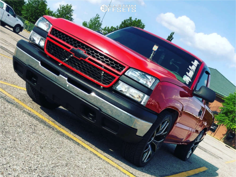 2006 Chevrolet Silverado 1500 Wheel Offset HellaFlush Level 2" Drop ...