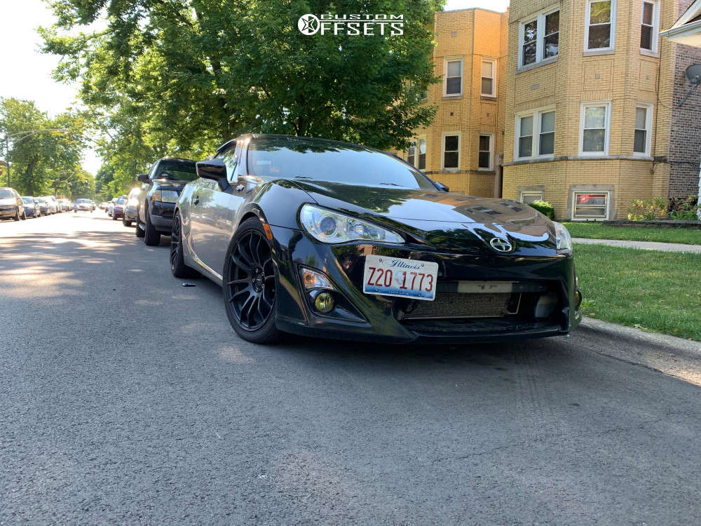 2016 Scion FR-S with 18x8.5 33 AVID1 AV20 and 255/40R18 Federal 595 Rs ...
