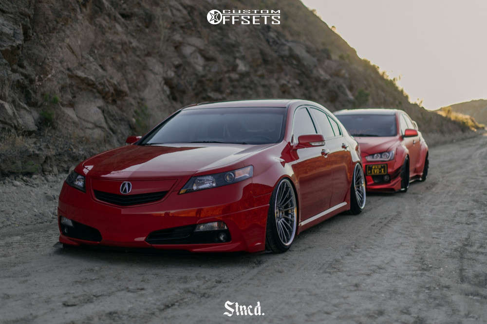 2010 Acura TL with 20x9.5 18 SSR Executor Cv04 and 245/35R20 Lionhart Lh-503 and Air Suspension ...