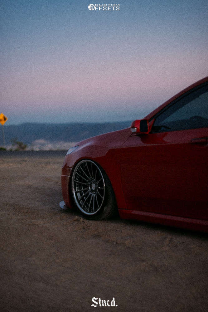 2010 Acura TL with 20x9.5 18 SSR Executor Cv04 and 245/35R20 Lionhart Lh-503 and Air Suspension ...