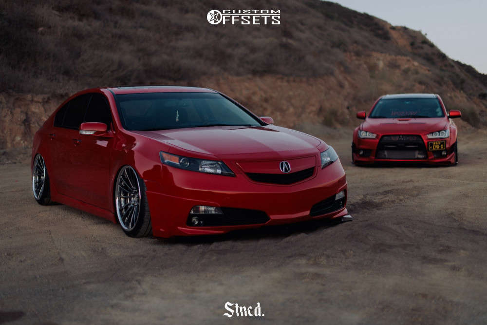 2010 Acura TL with 20x9.5 18 SSR Executor Cv04 and 245/35R20 Lionhart Lh-503 and Air Suspension ...