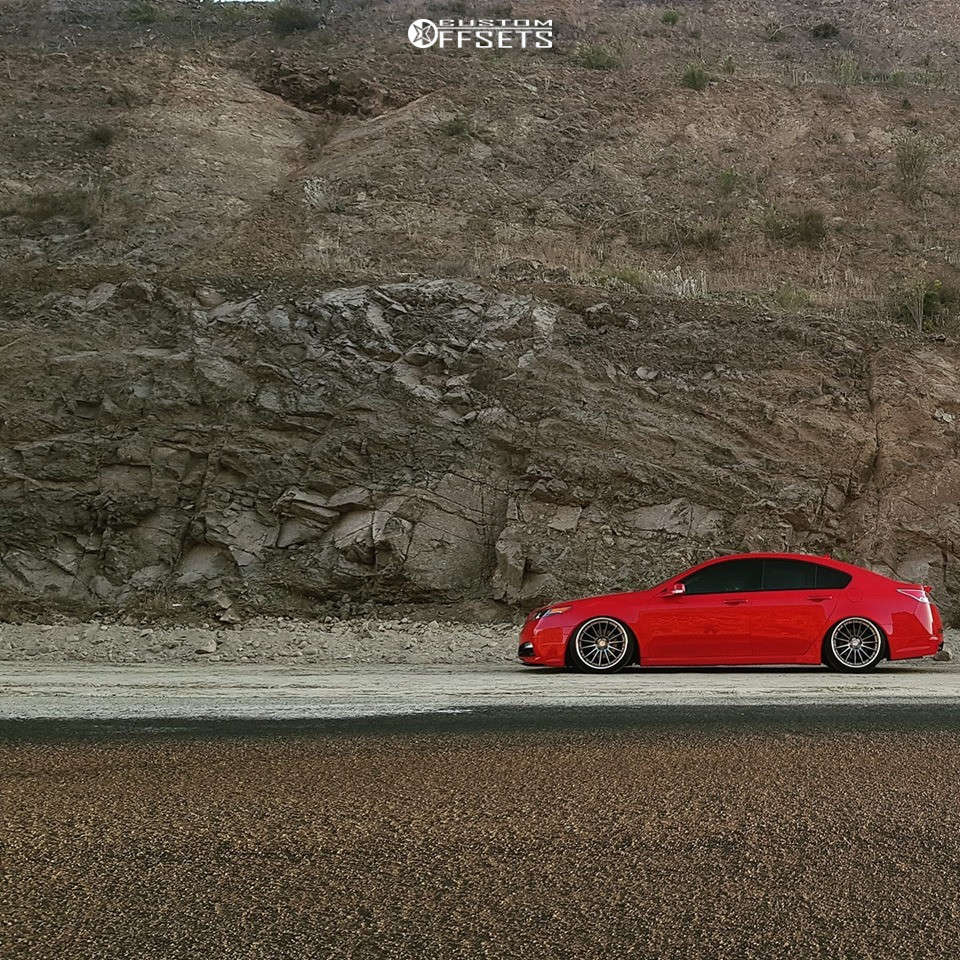 2010 Acura TL with 20x9.5 18 SSR Executor Cv04 and 245/35R20 Lionhart Lh-503 and Air Suspension ...