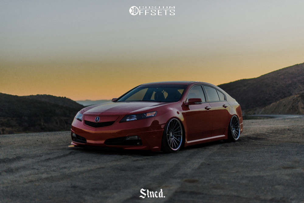 2010 Acura TL with 20x9.5 18 SSR Executor Cv04 and 245/35R20 Lionhart Lh-503 and Air Suspension ...