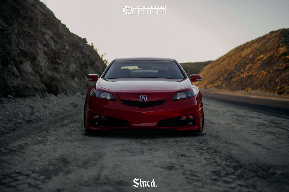 2010 Acura TL with 20x9.5 18 SSR Executor Cv04 and 245/35R20 Lionhart Lh-503 and Air Suspension ...