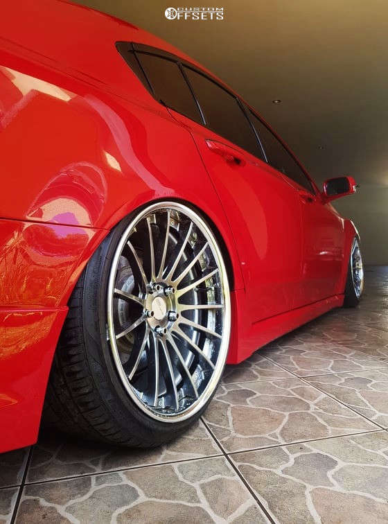 2010 Acura TL with 20x9.5 18 SSR Executor Cv04 and 245/35R20 Lionhart Lh-503 and Air Suspension ...