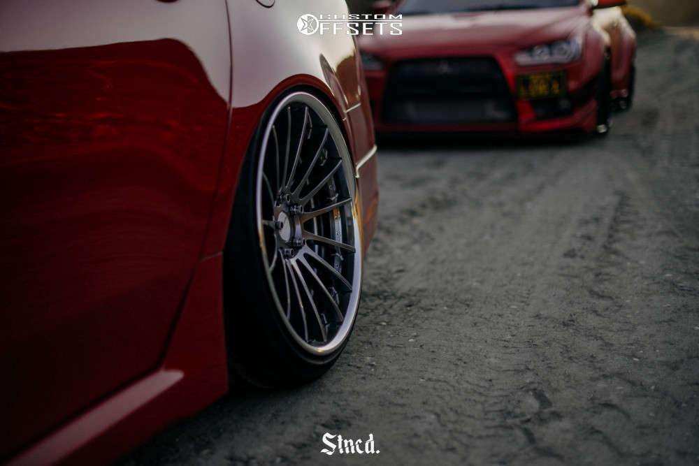 2010 Acura TL with 20x9.5 18 SSR Executor Cv04 and 245/35R20 Lionhart Lh-503 and Air Suspension ...