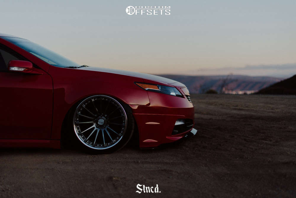 2010 Acura TL with 20x9.5 18 SSR Executor Cv04 and 245/35R20 Lionhart Lh-503 and Air Suspension ...