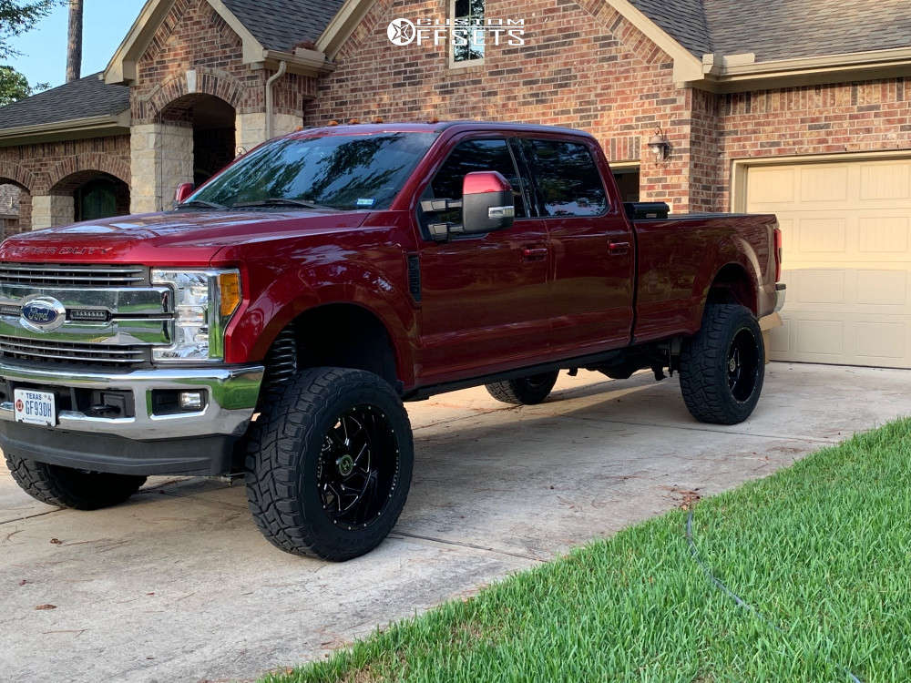 2017 Ford F-350 Super Duty with 22x12 -44 Hardcore Offroad Hc12 and 37/ ...