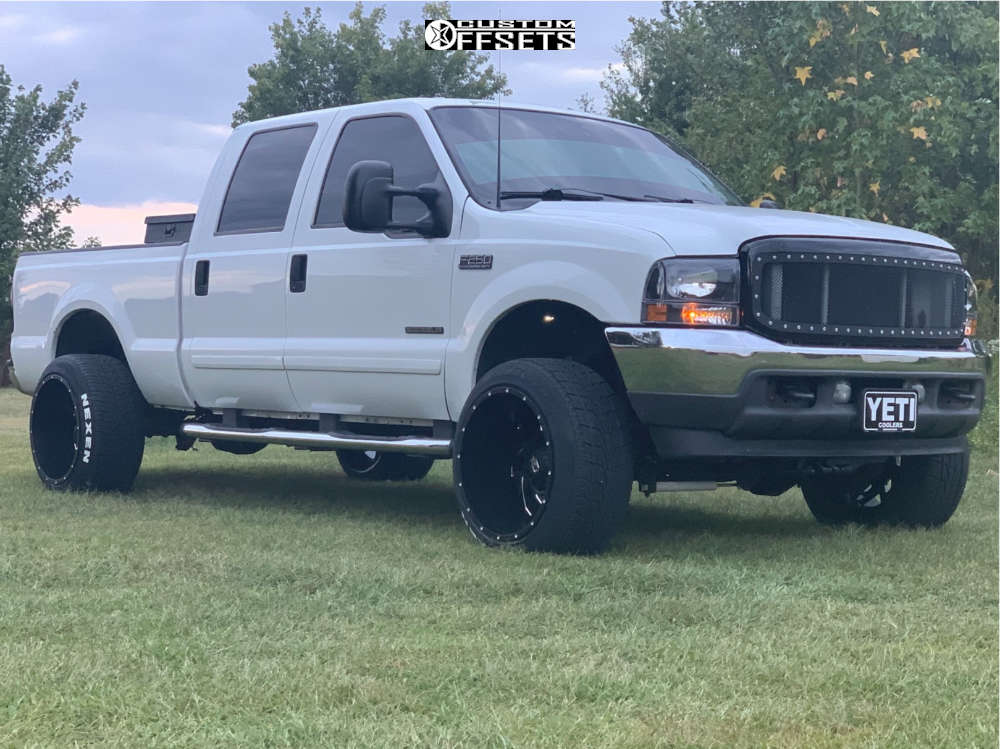 2002 Ford F-250 with 22x14 -76 Dropstars 652bm and 305/40R22 Nexen ...