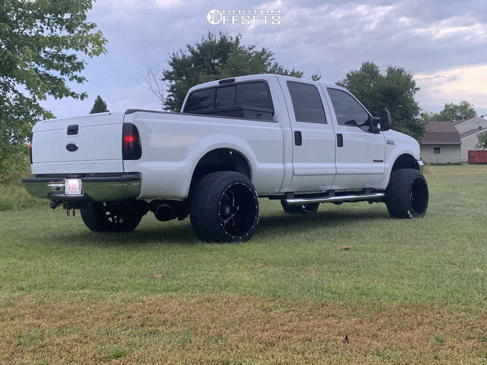2002 Ford F-250 with 22x14 -76 Dropstars 652bm and 305/40R22 Nexen ...