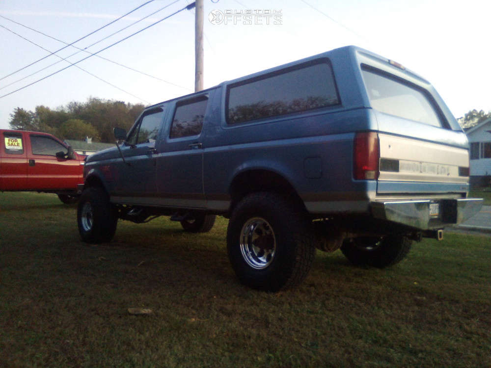 1996 Ford Bronco with 16x10 -38 Alloy Ion Style 171 and 315/75R16 Nitto ...
