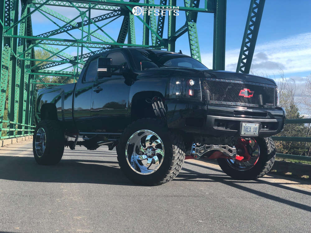 2011 Chevrolet Silverado 1500 with 22x12 -44 Xtreme Force Xf1 and 37/13 ...