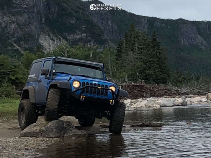 2016 Jeep Wrangler JK with 17x9 -12 Vision Soft 8 and 35/12.5R17 ...