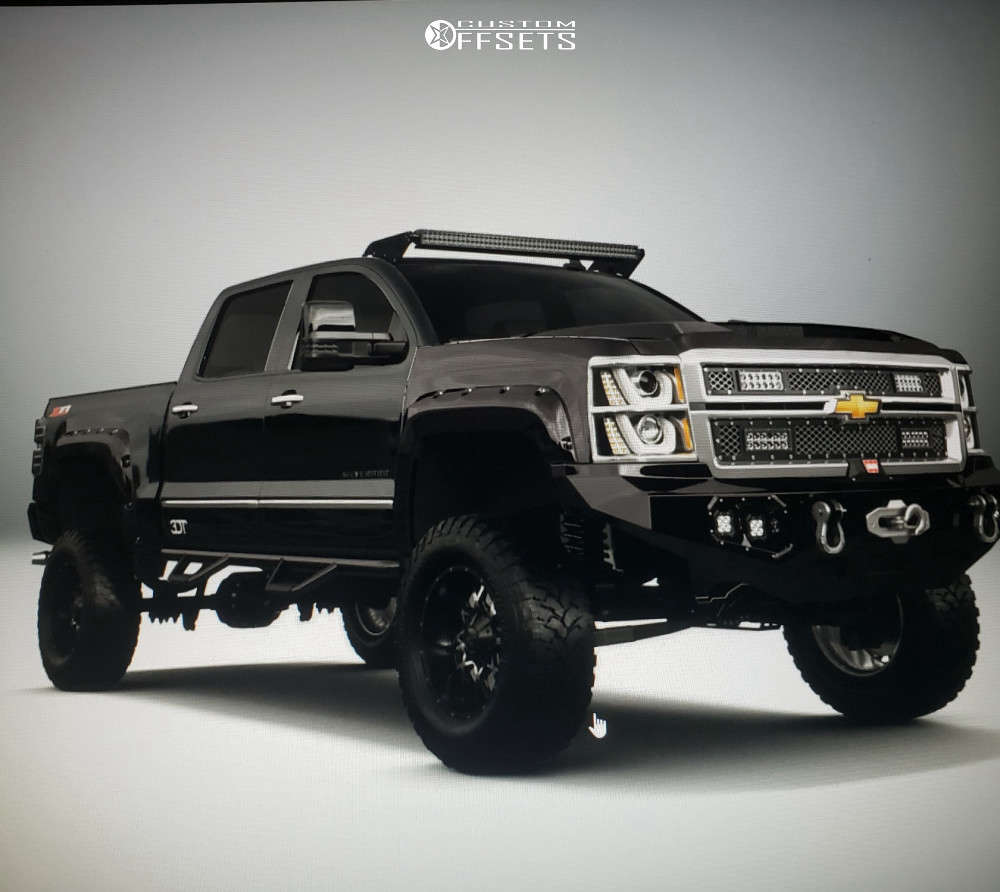 2014 Chevrolet Silverado 1500 with 20x12 -43 Fuel Stroke and 35/12.5R20 ...