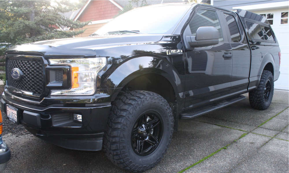 2018 Ford F-150 with 17x8.5 10 American Outlaw Lonestar and 295/70R17 ...