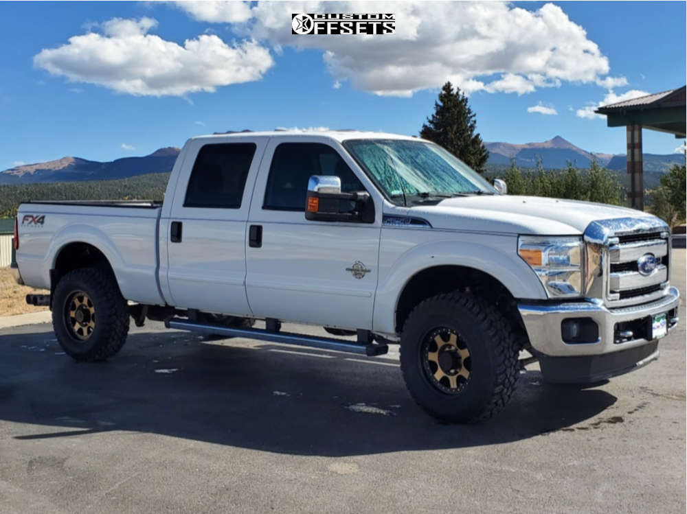 2015 Ford F-250 Super Duty with 18x9 0 Mayhem Prodigy and 295/70R18 ...