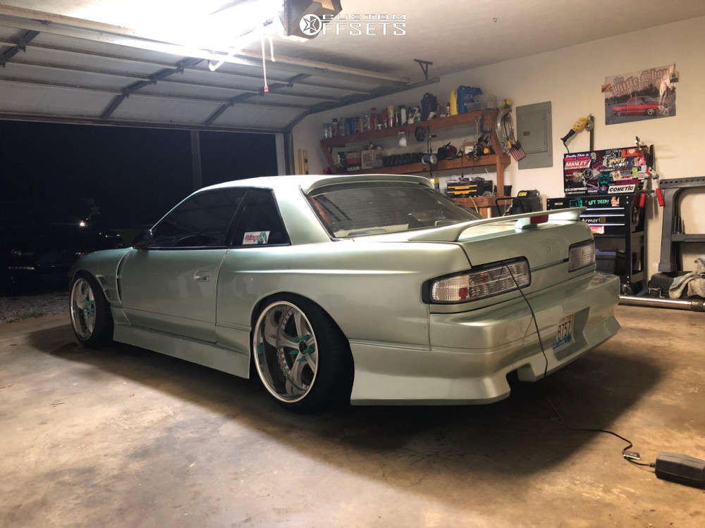 1993 Nissan 240SX with 18x10 0 SSR Vienna Courage and 235/40R18 ...
