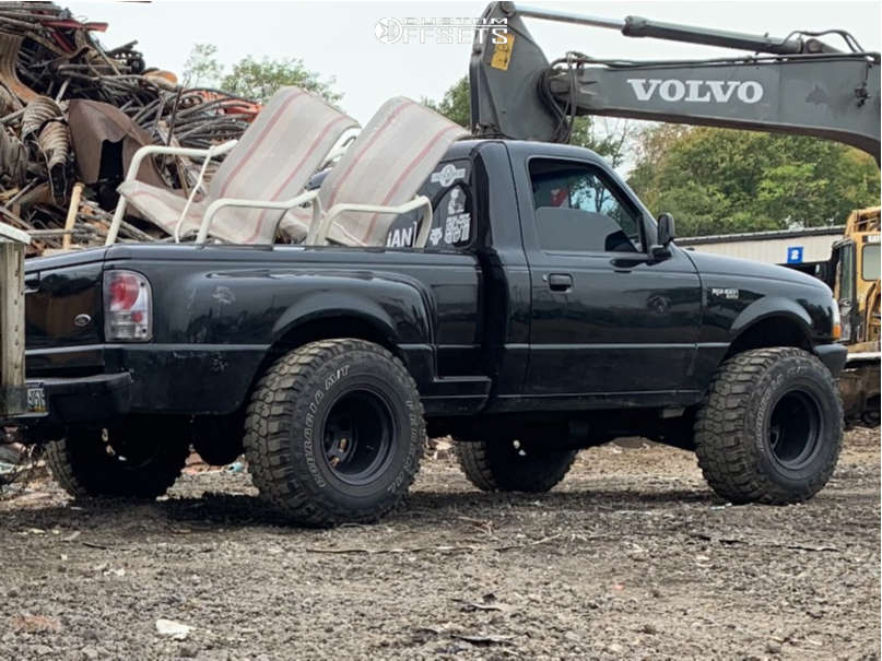1999 Ford Ranger with 15x12 -114 Bart Wheels Super Trucker and 33/12 ...