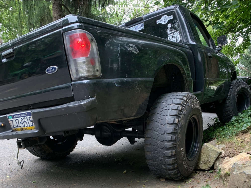 1999 Ford Ranger with 15x12 -114 Bart Wheels Super Trucker and 33/12 ...
