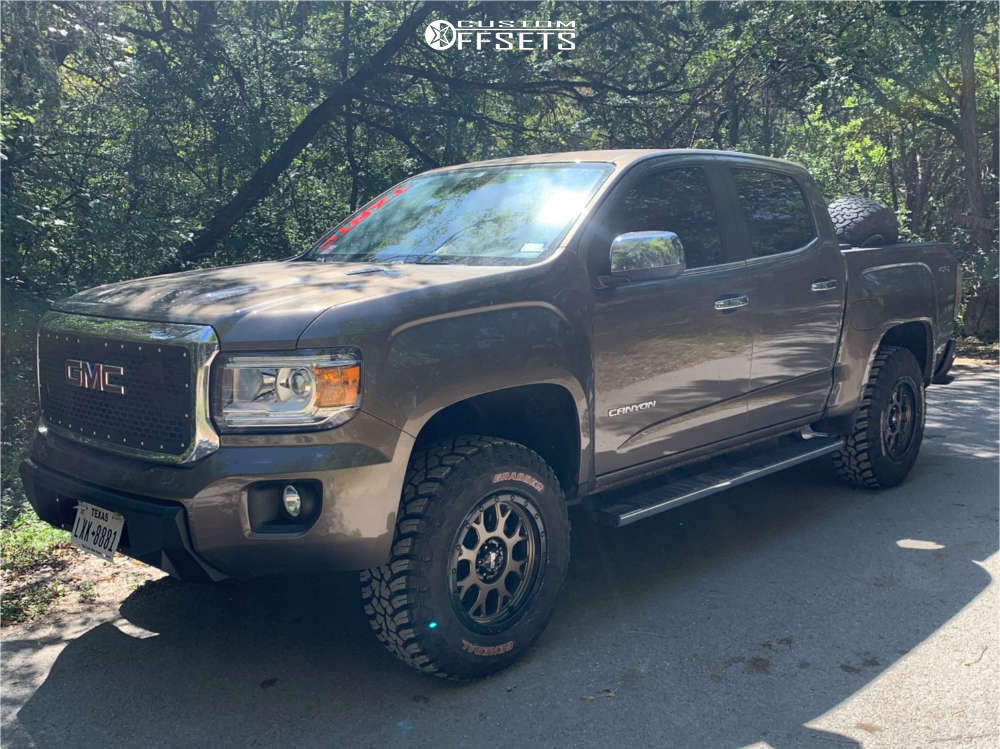 2016 GMC Canyon with 17x9 20 DV8 Offroad 887 and 265/70R17 General ...