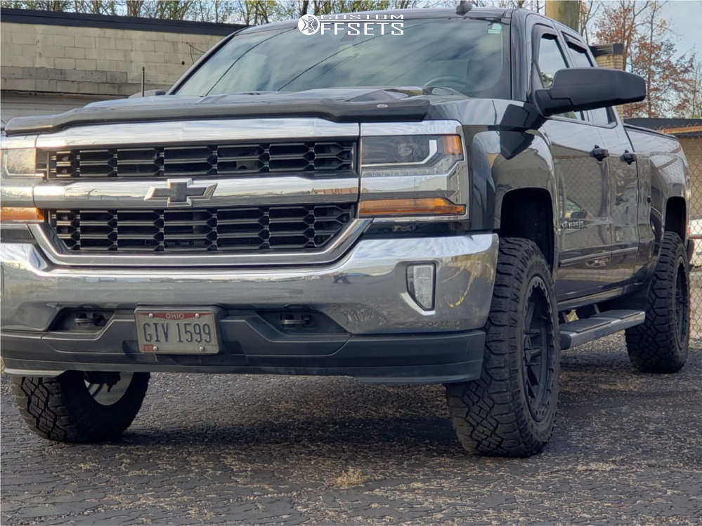 2017 Chevrolet Silverado 1500 with 20x9 0 Vision Nemesis and 275/65R20 ...