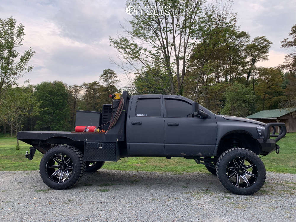 2003 Dodge Ram 2500 with 24x14 -76 Hardrock Painkiller Xposed and 40/15 ...